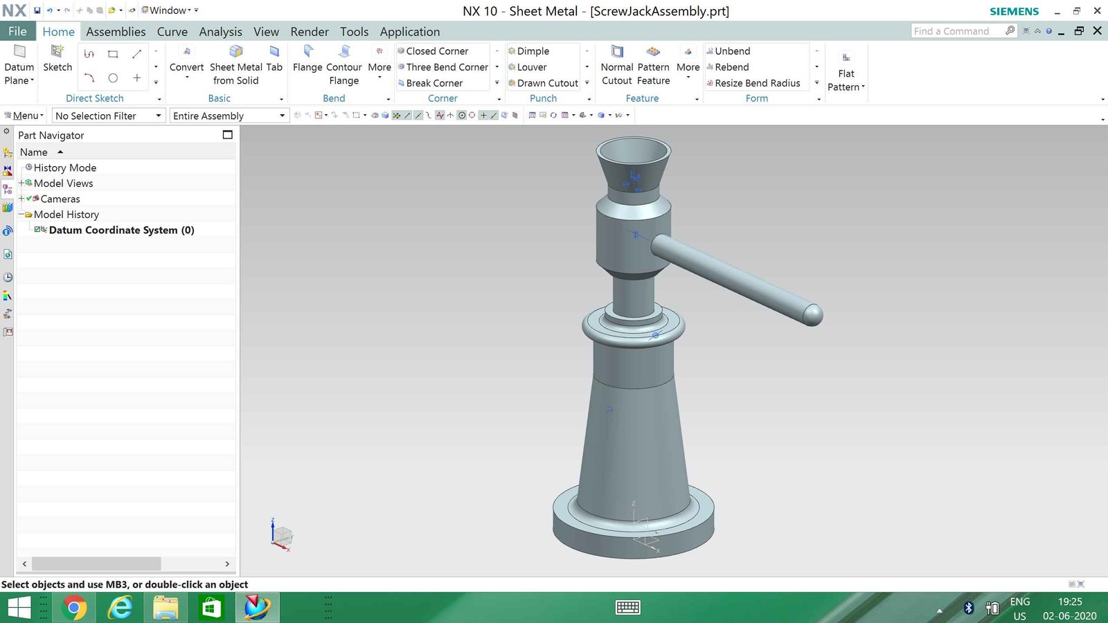 How To Draw Screw Jack In Creo